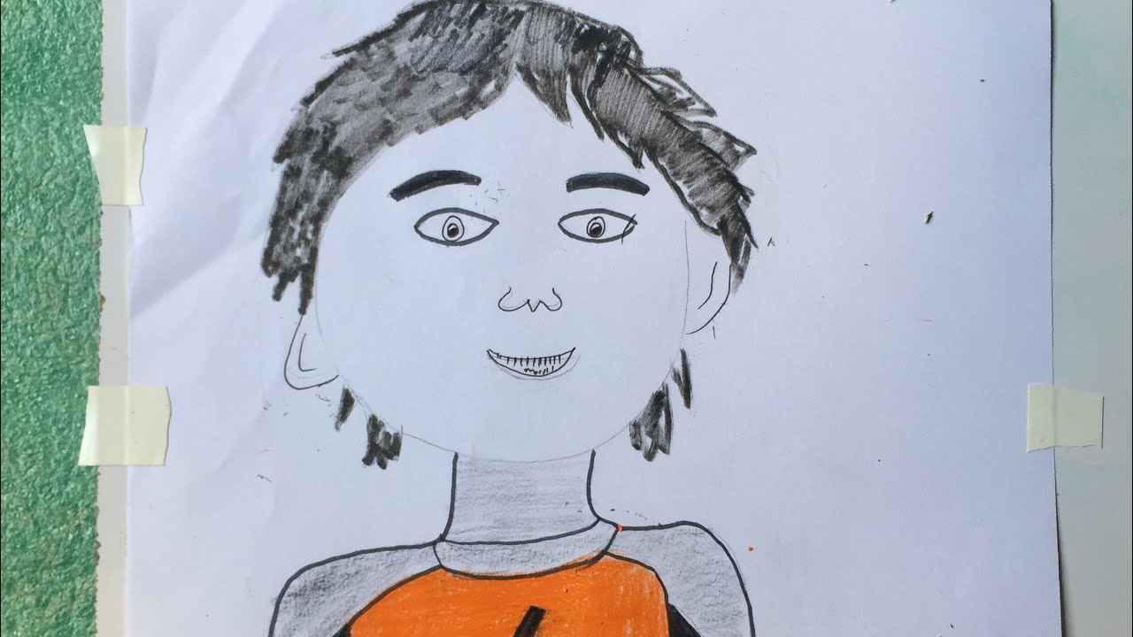 How to draw shiva cartoon| how to draw shiva cartoon easy| - YouTube