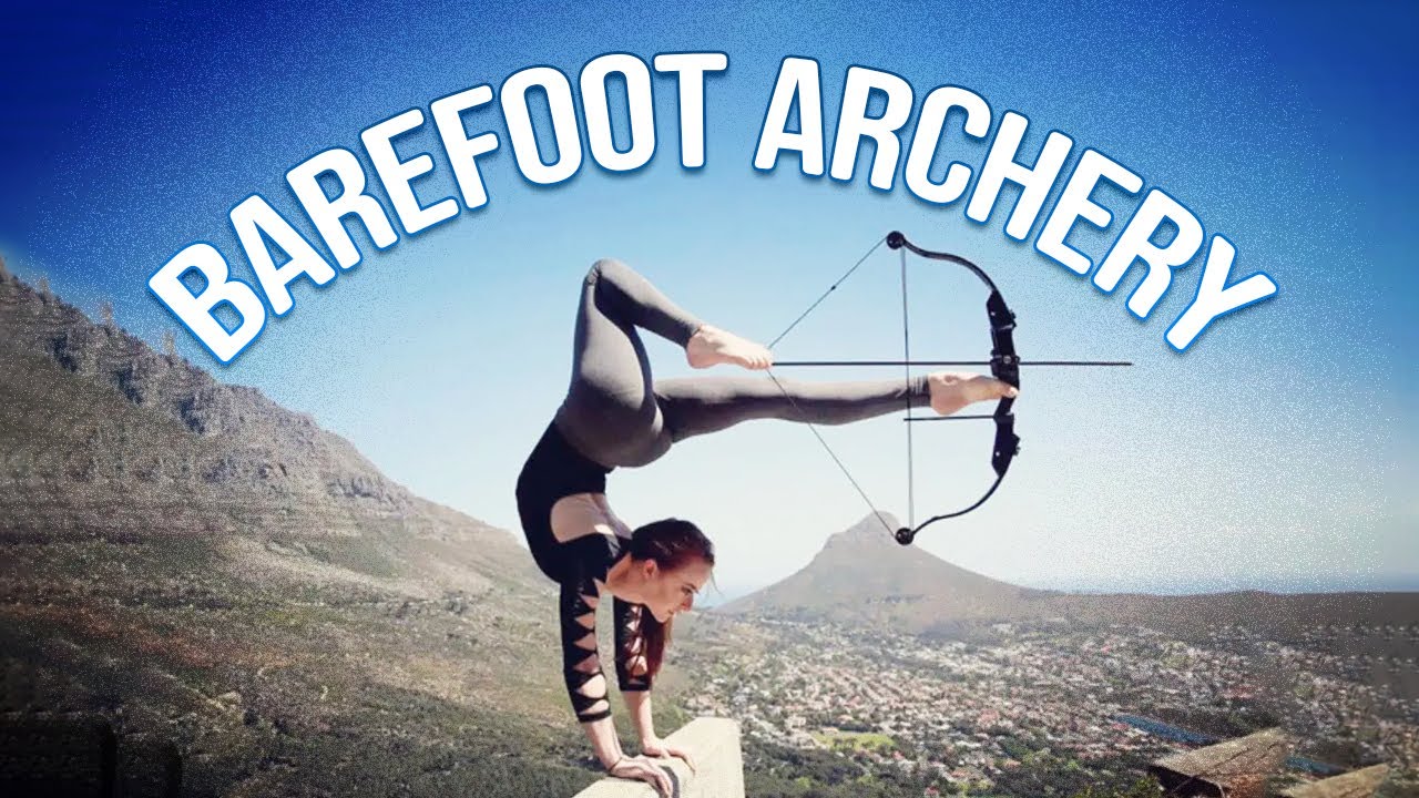 Barefoot Archery 🎯🏹 - YouTube