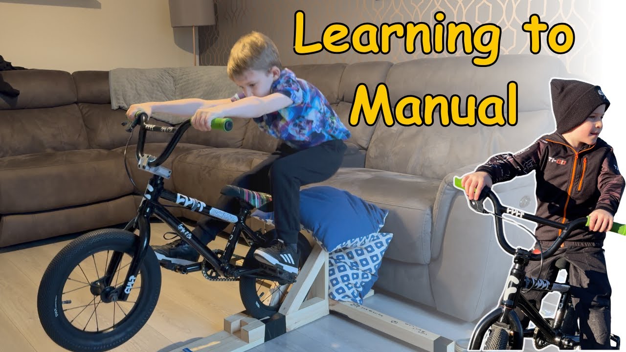 Alfies BMX manual trainer - YouTube