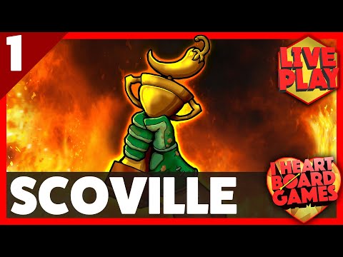 SCOVILLE (Session 1, 4 Players) Live Board Game Session! I Heart Board Games!