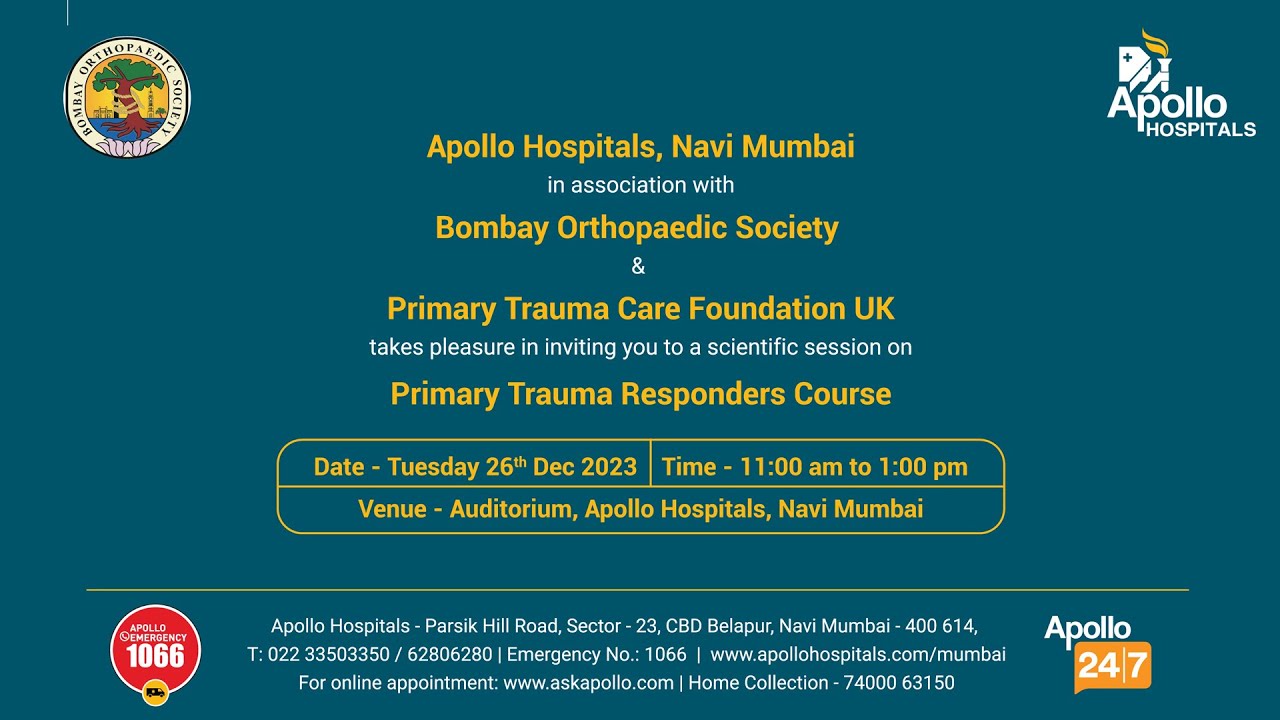 PRIMARY TRAUMA RESPONDERS COURSE | 26th December 2023 | 11.00 AM - YouTube