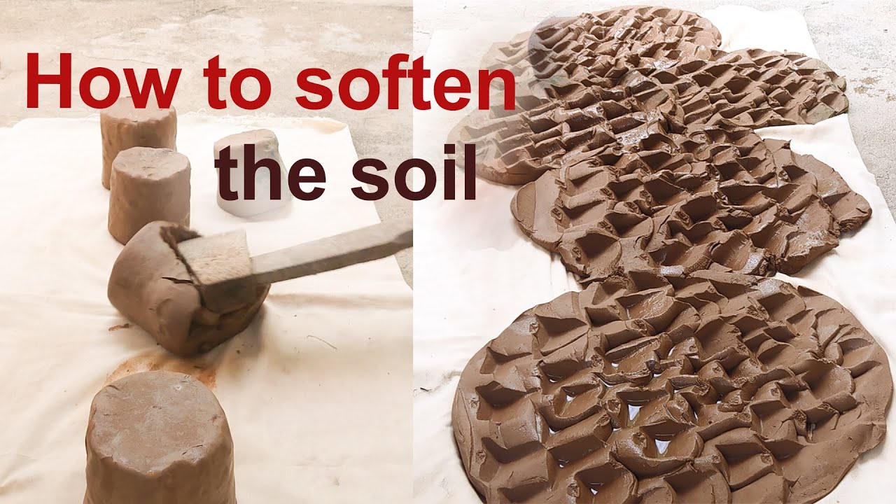 How to wet the soil - the clay wet / pottery handmade - YouTube
