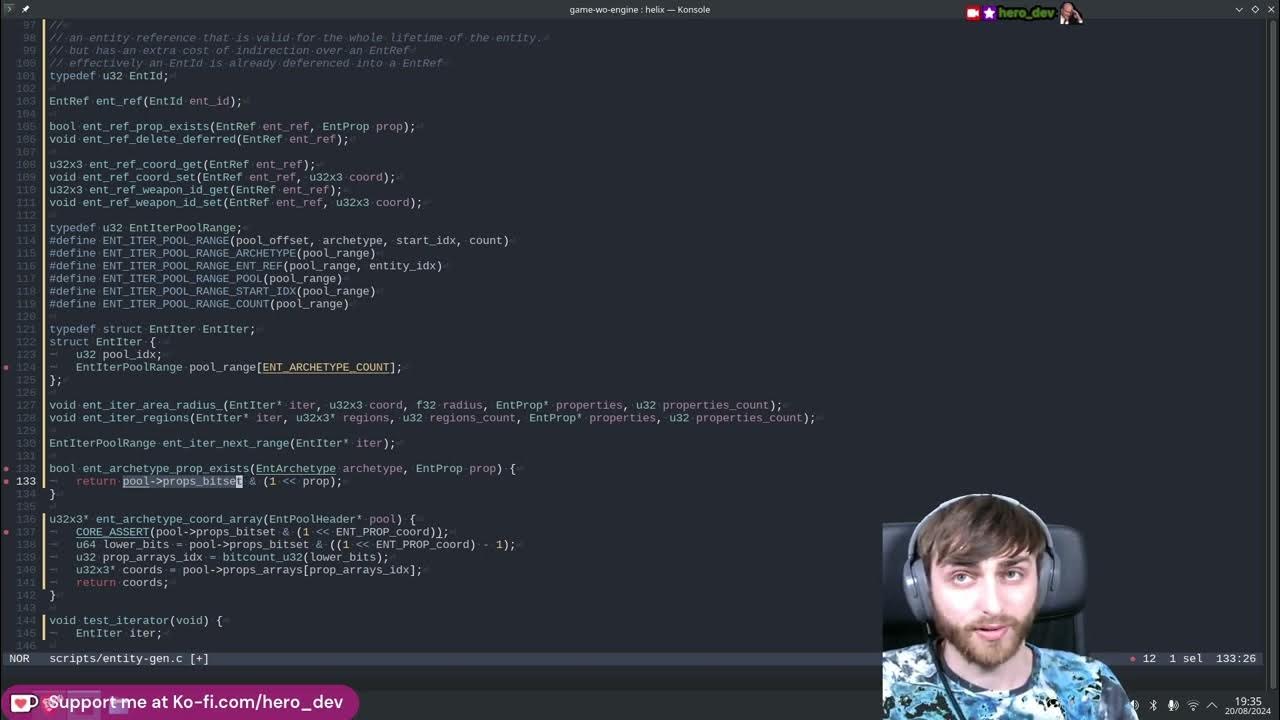 Entity Codegen part 3 | Game W/O Engine Day 153 | C | Vulkan | Linux & Windows - YouTube