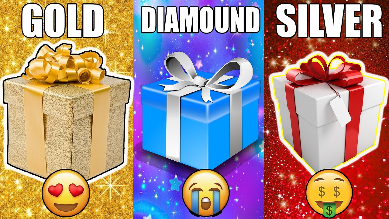 Choose your gift 🎁 3 gift box challenge 1 | Gold, Diamound& Silver # ...