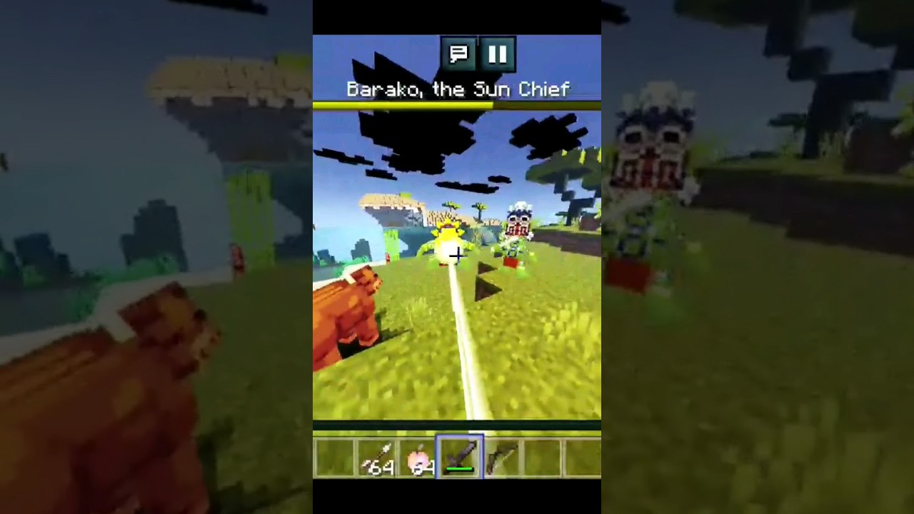 Minecraft Sun Chief Boss Fight Mowsies Mobs #minecraft #minecraftmods # ...