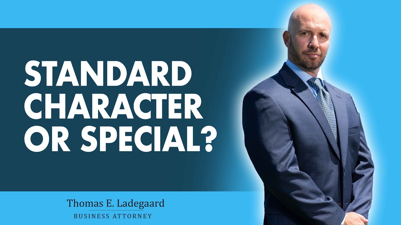 Standard Character or Special? - YouTube
