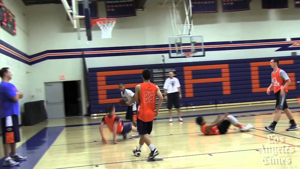 The art of taking a charging foul - YouTube