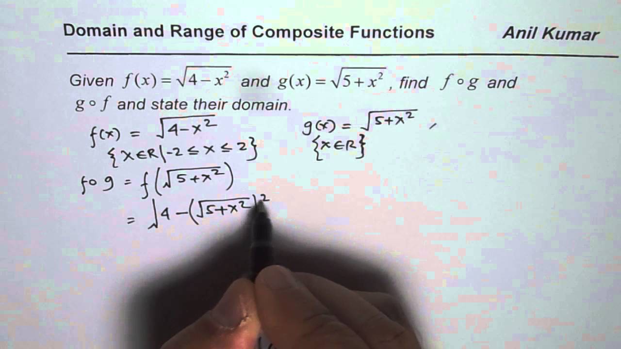 Domain Of Two Square Root Composite Functions YouTube