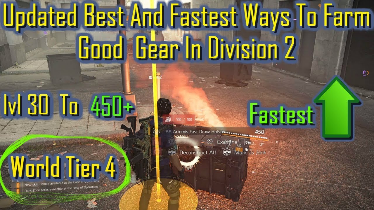 The Division 2 | Best And Fastest Ways To Farm Good Gear| - YouTube
