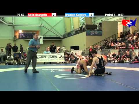 Justin Deangelis vs. Brandon Kingsley at 2013 ASICS University ...