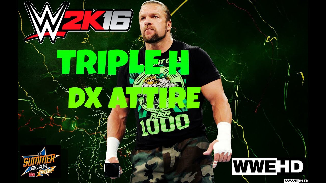 TRIPLE H DX ARMY ATTIRE - YouTube