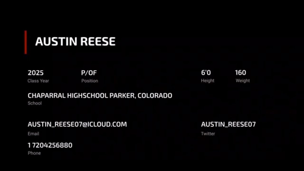 Austin Reese (2025 P/OF) - YouTube