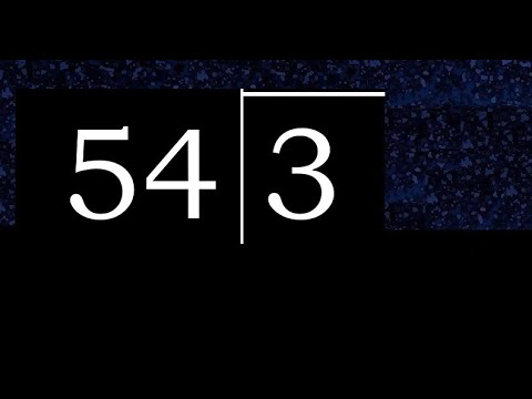 Dividir 3 entre 54 division inexacta con resultado decimal de 2 numeros ...