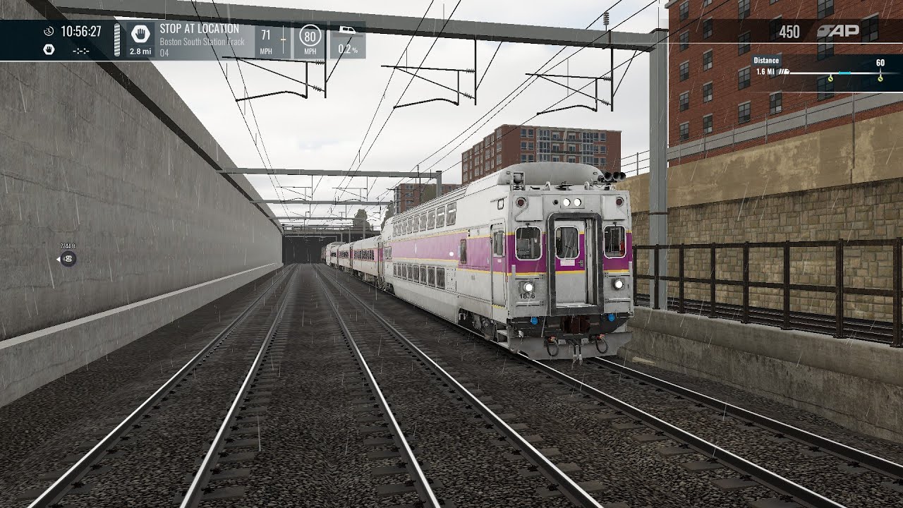 MBTA Commuter Game Play (Train SIm World 5) - YouTube