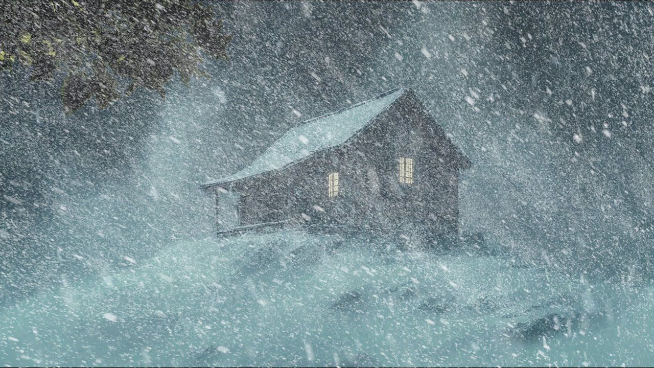 Intense Russian Winter Storm with Extreme Snowfall and Winds Perfect ...