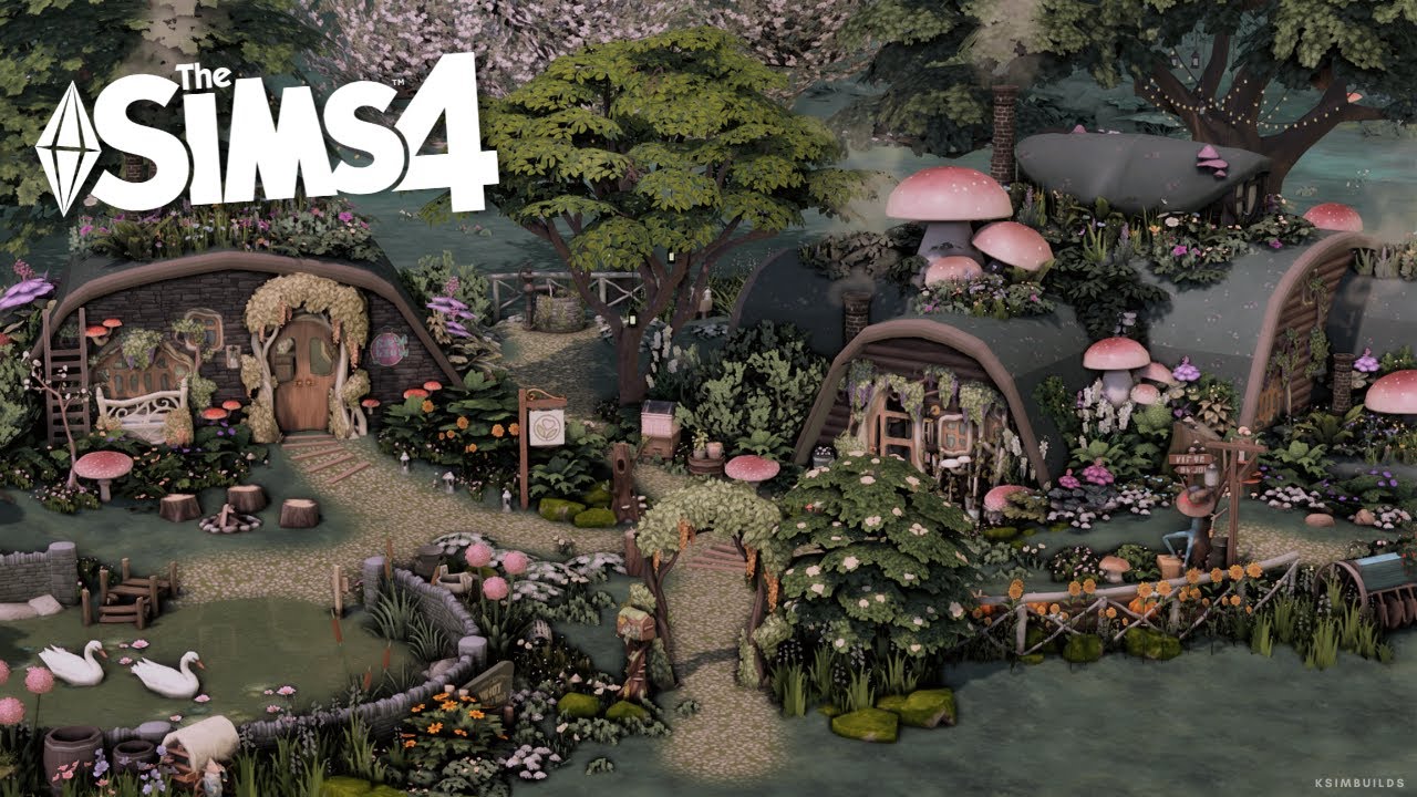 🌿🧚🏻Apothecary Shop + Hobbit House 🍄 Enchanted by Nature | Sims 4 Stop ...