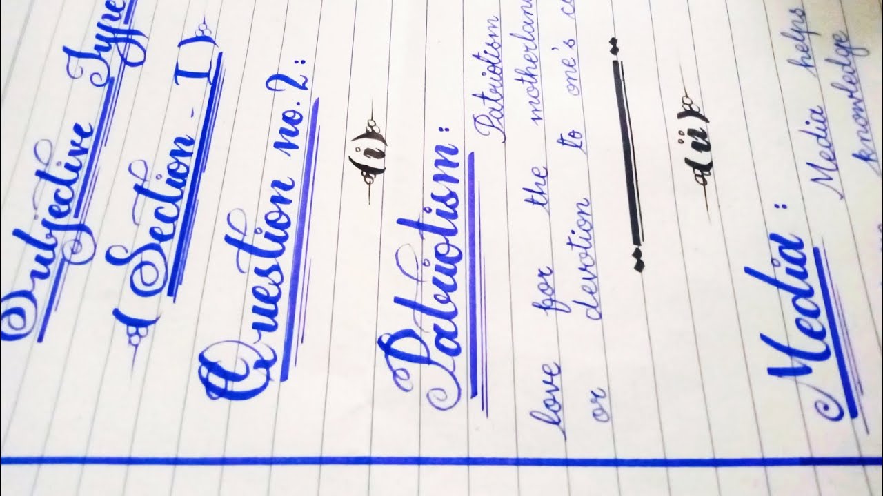 Attractive paper presentation idea| Cut marker| @writingskills265 - YouTube