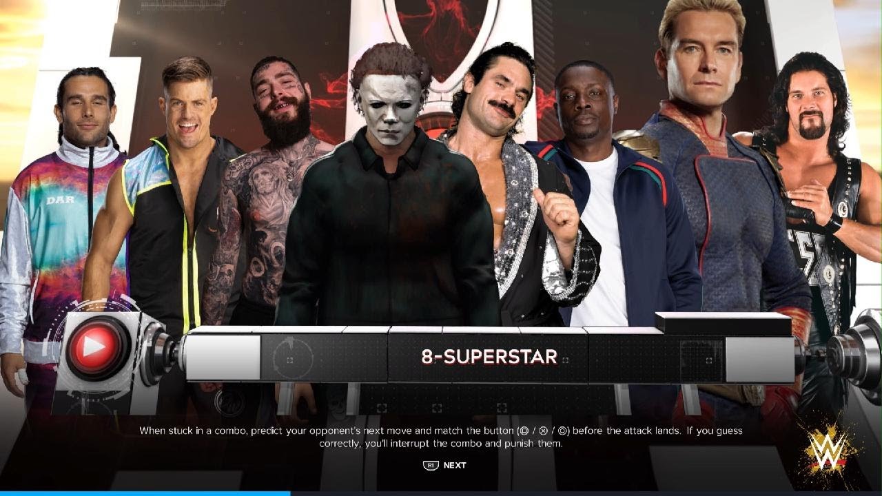 [WWE 2K24] Custom Matches | 8-Superstar Smash Up | Iron Man 30 Min Full ...