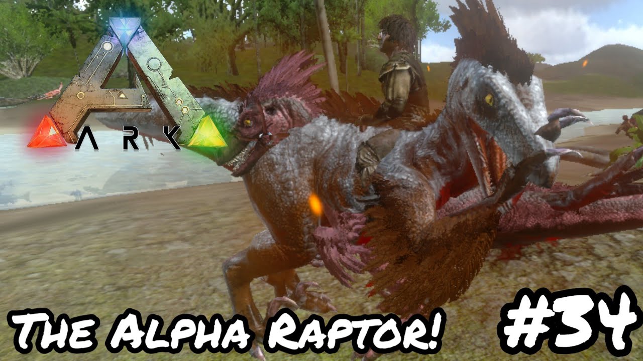 Alpha Raptor Encounter! ARK Survival Evolved ep34 HD - YouTube