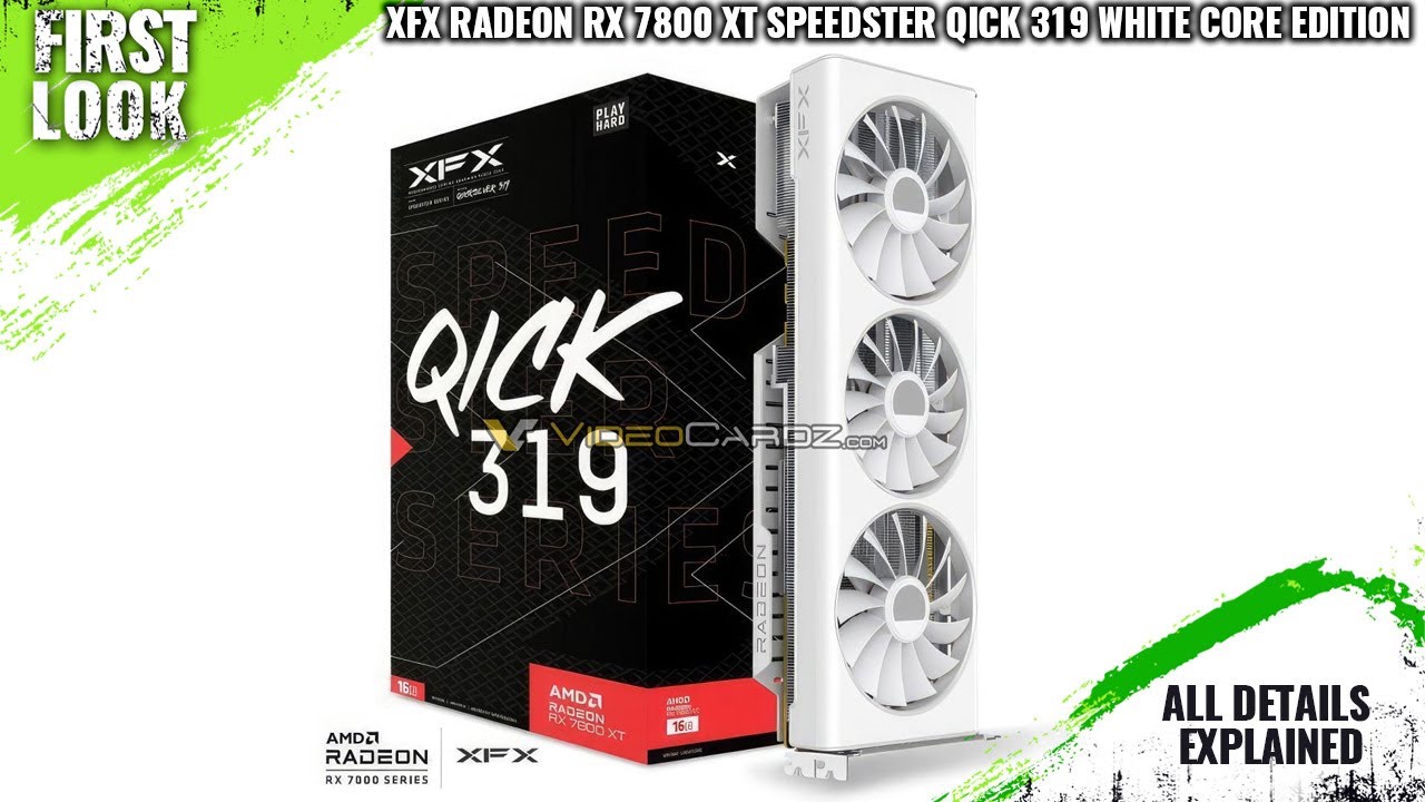 XFX Radeon RX 7800 XT Speedster QICK 319 White Core Edition Launched ...