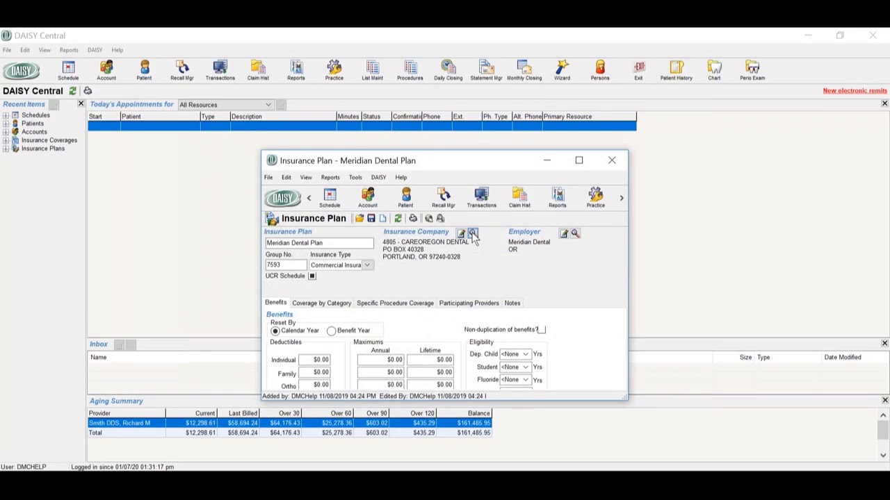 How to update an Insurance Company in the Insurance Plan - YouTube