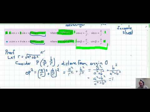 Converting asinx plus bcosx to simpler functions - YouTube