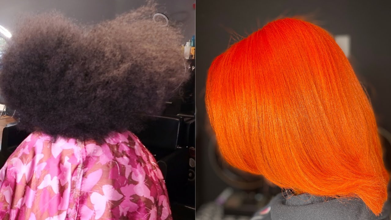 black hair to cheeto orange hair!! #theecheeto - YouTube