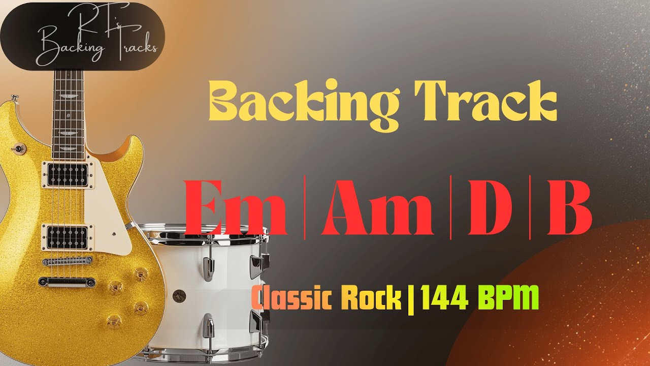 Classic Rock BACKING TRACK Em Minor - YouTube