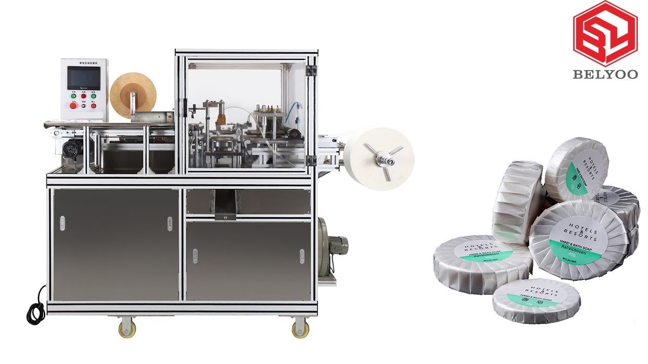 Continuous automatic soap pleat packaging machine / soap wrapper ...