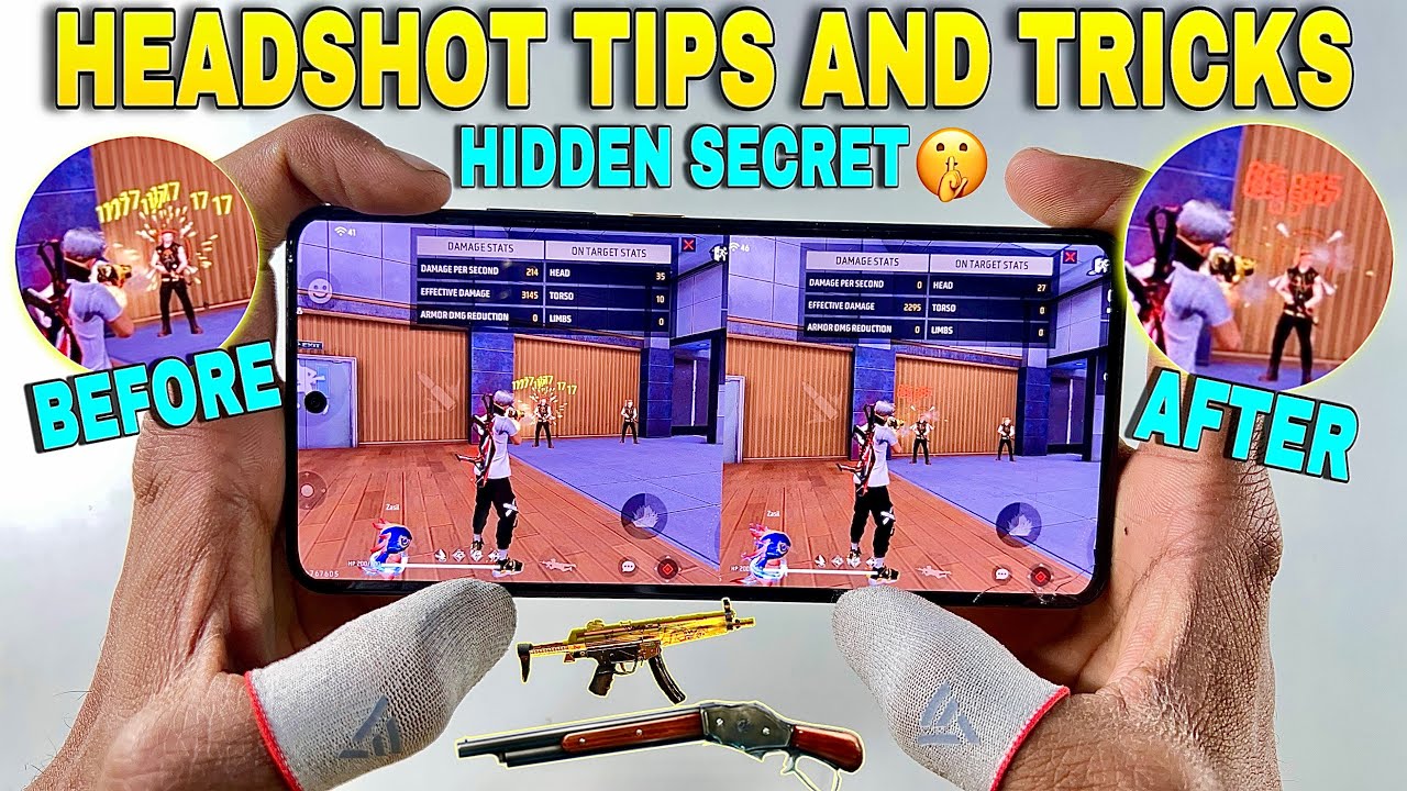 Free fire best hidden headshot tips and tricks for all phone’s settings ...