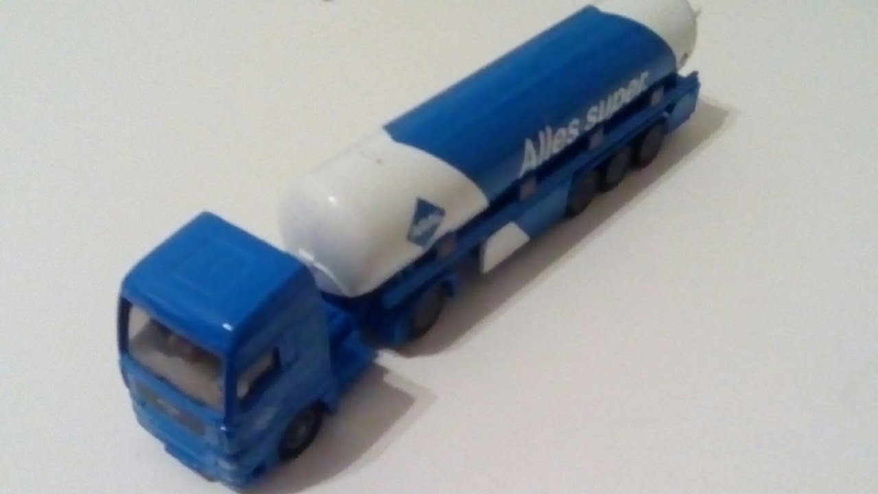 MAN TGA Tanksattelzug / Articulted tank truck Siku 1626 - YouTube