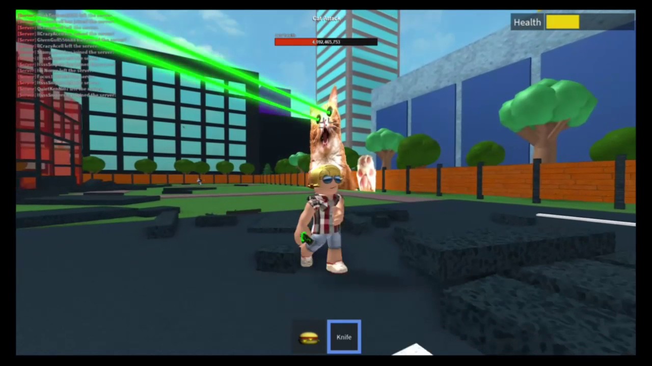 ROBLOXS Mad Games cat ATTACK - YouTube