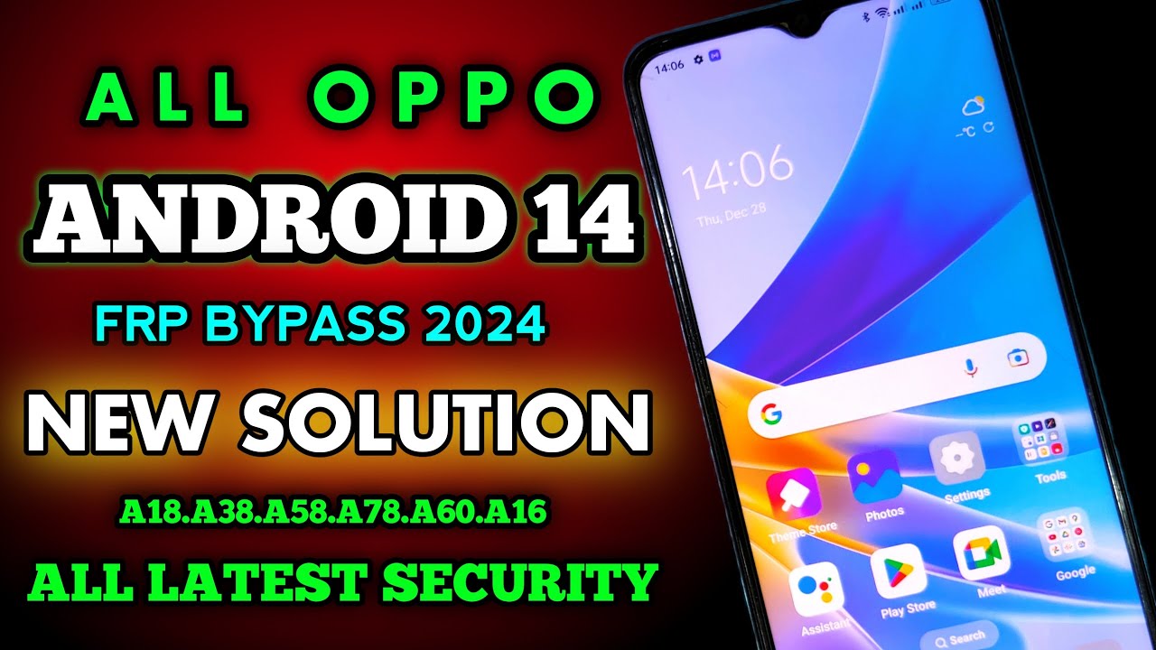 All OPPO Android 14 FRP Bypass Without Pc 2024 OPPO A16, A15,A60,A38,A58,A78 Frp Bypass 2024 ...