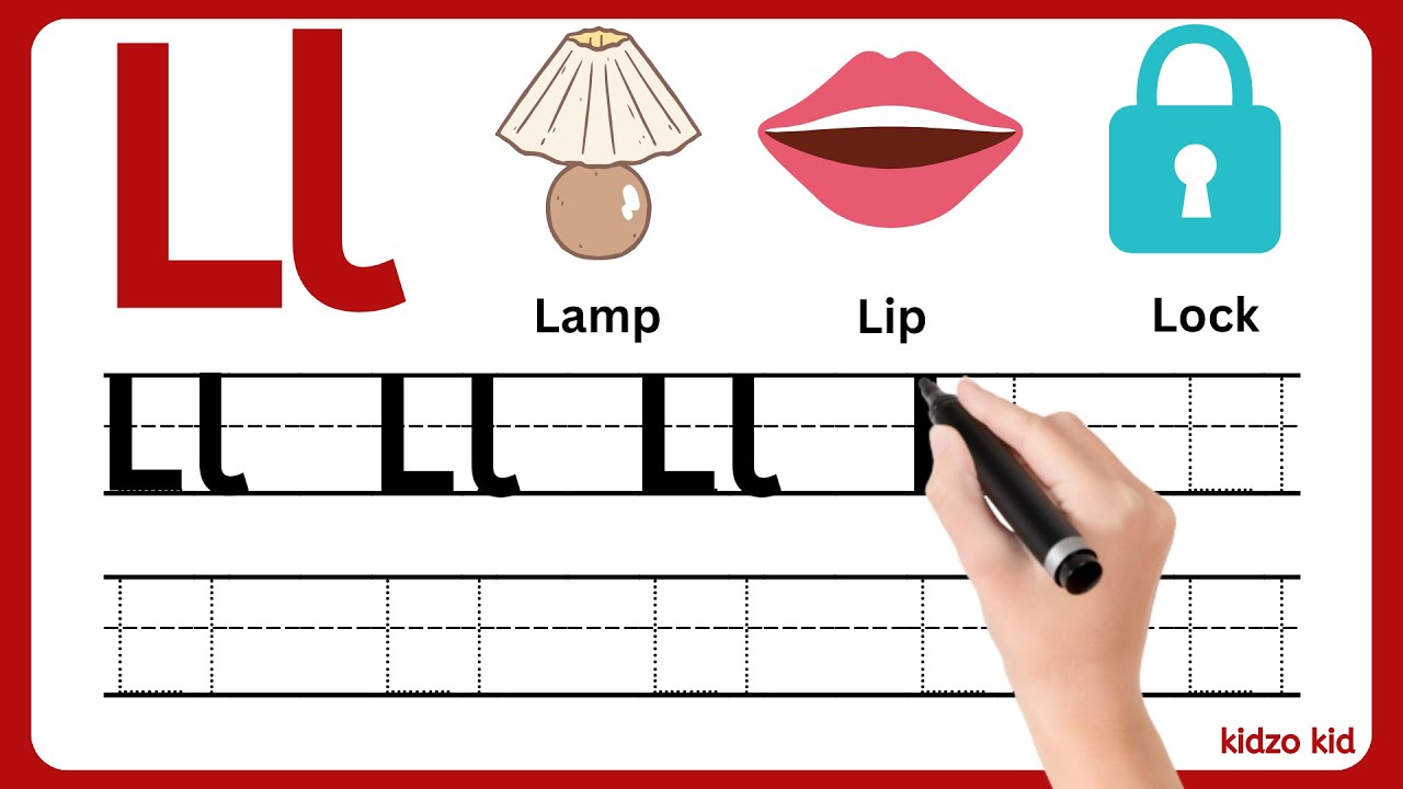Trace Letter Ll | Tracing Letters For Kids | Tracing Letters | Alphabet ...