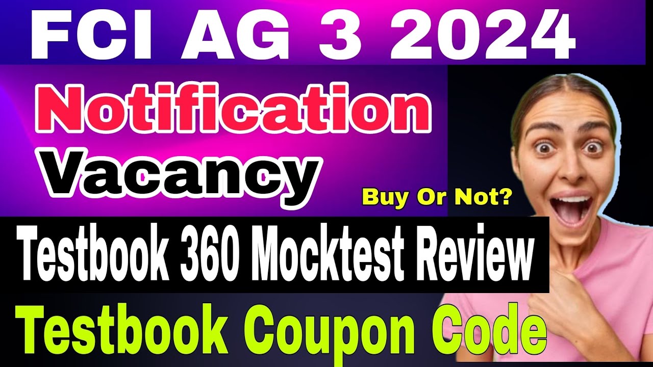 Fci ag 3 notification | Fci ag 3 mock test Testbook | testbook pass pro ...