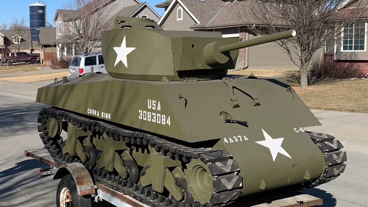 M4A3E2 Sherman Jumbo Scale Tank - SOLD! - YouTube