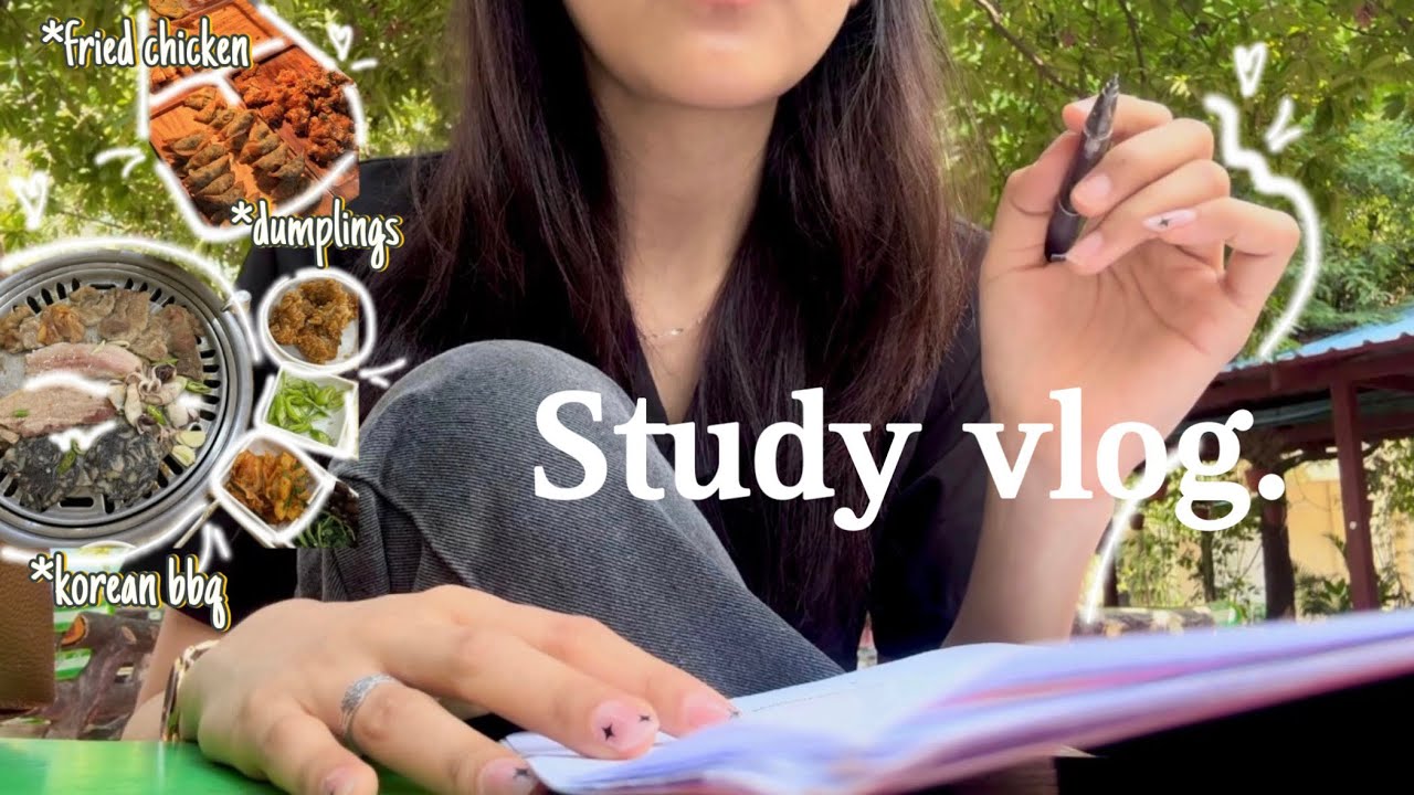 Weekend study vlog📚 | Korean bbq buffet ,studying anatomy , uni student - YouTube