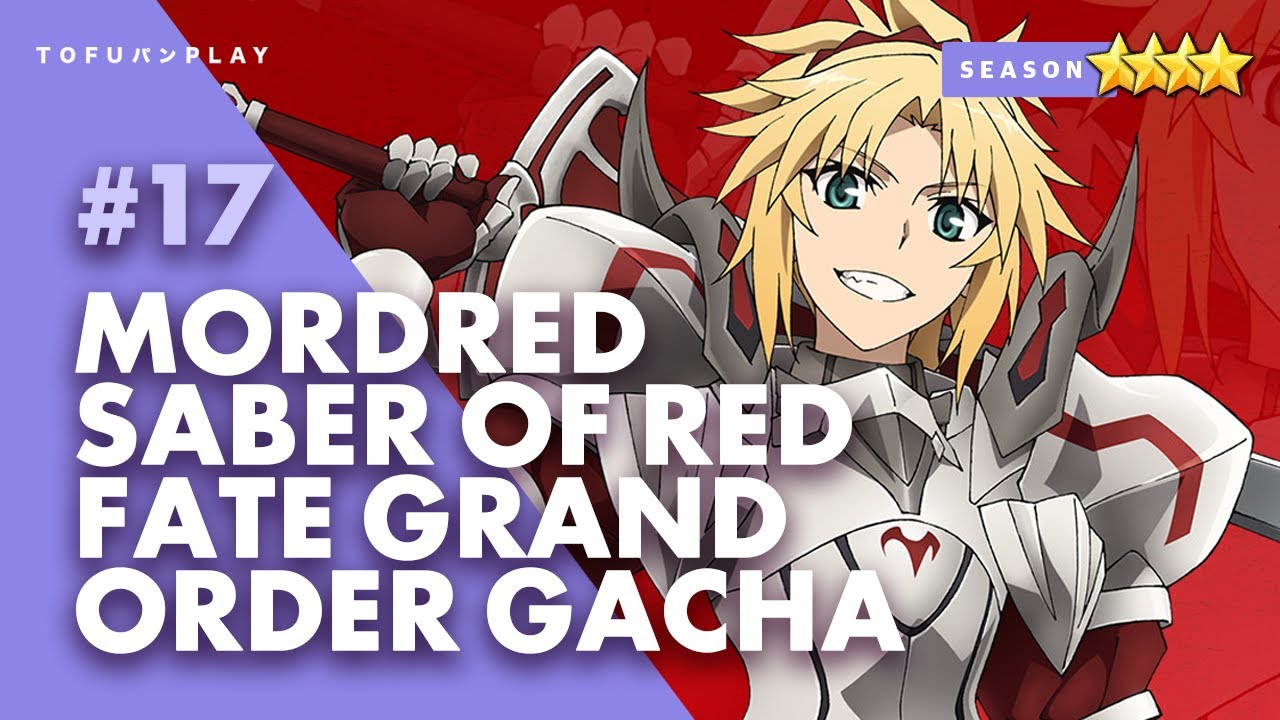 MORDRED FATE GRAND ORDER GACHA - YouTube