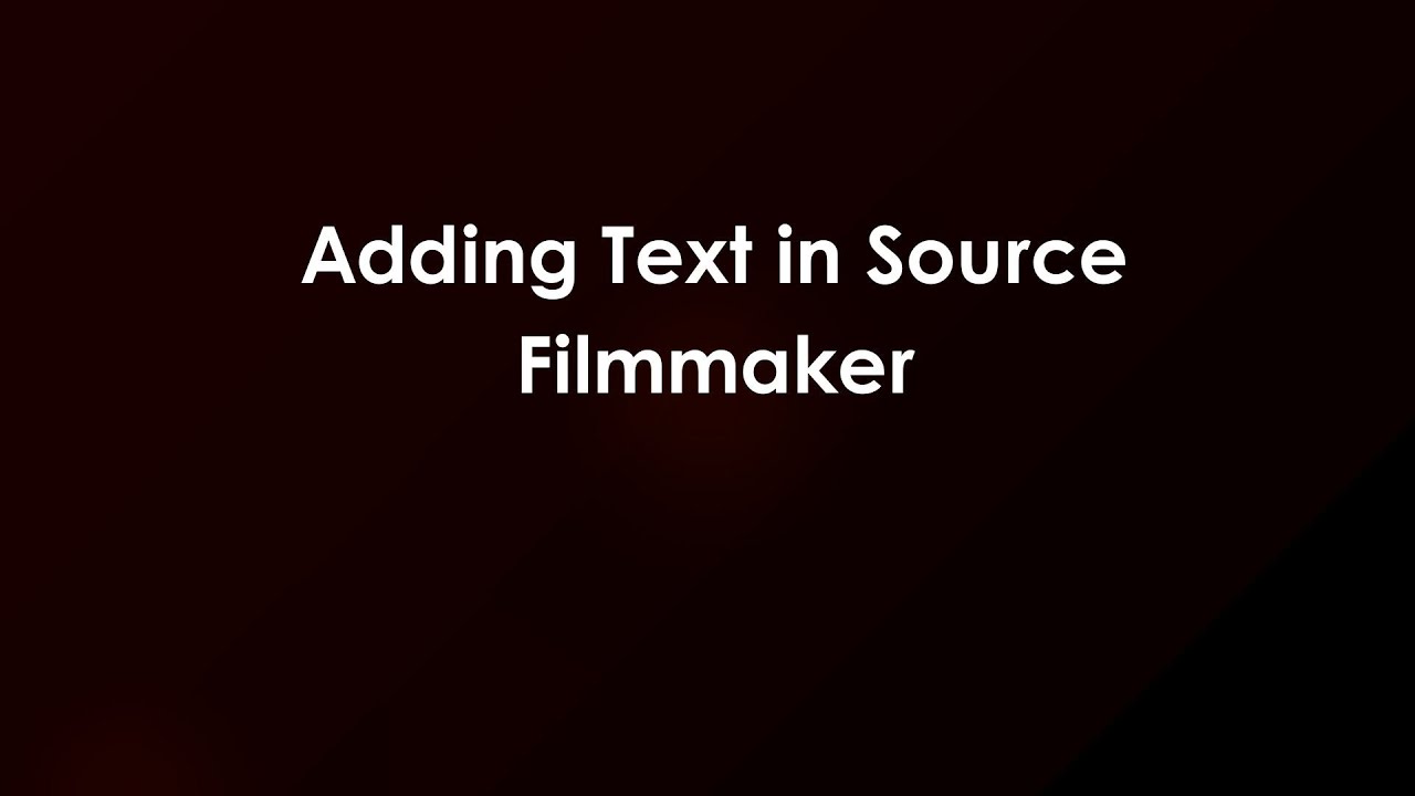 Adding Text in Source Filmmaker - YouTube