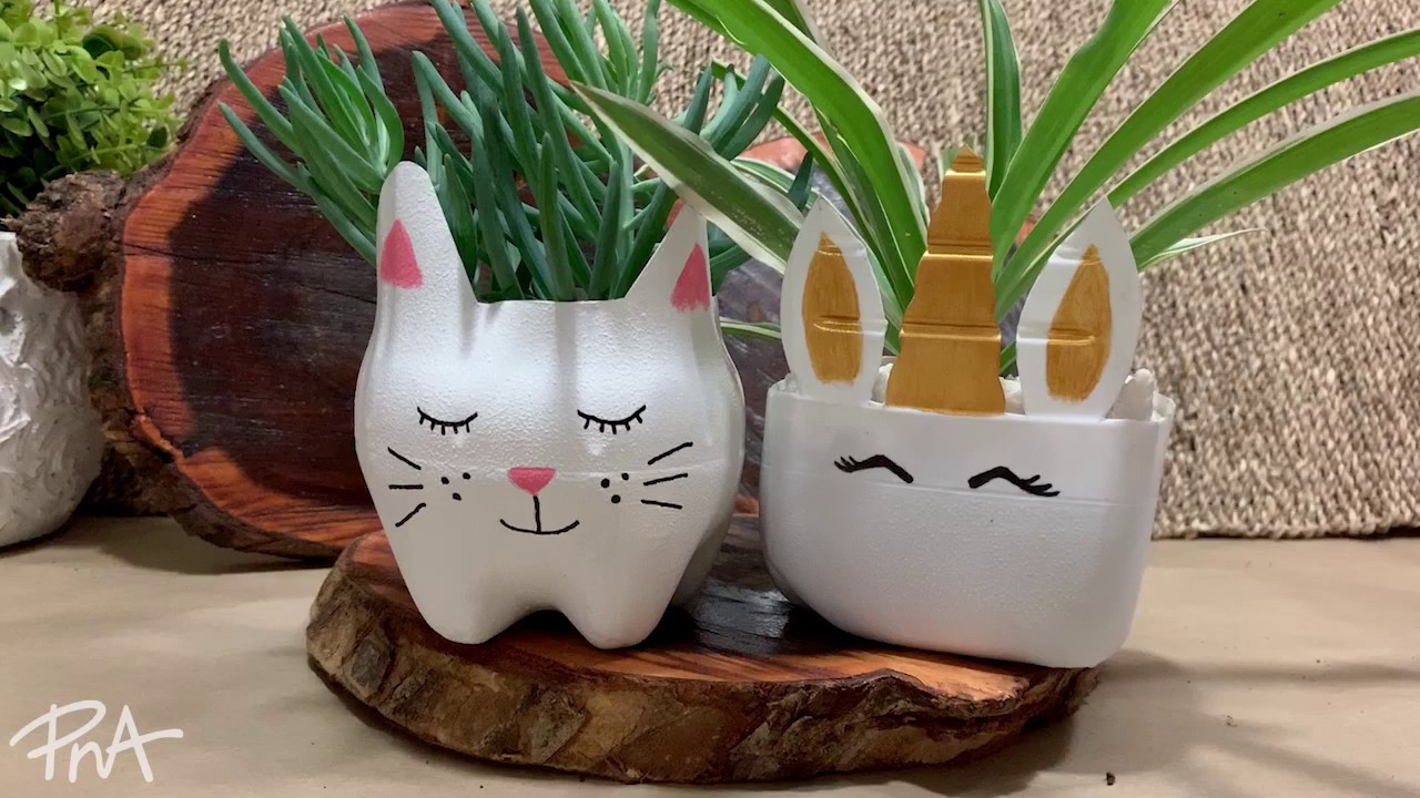 DIY RECYCLE PLANTER - YouTube