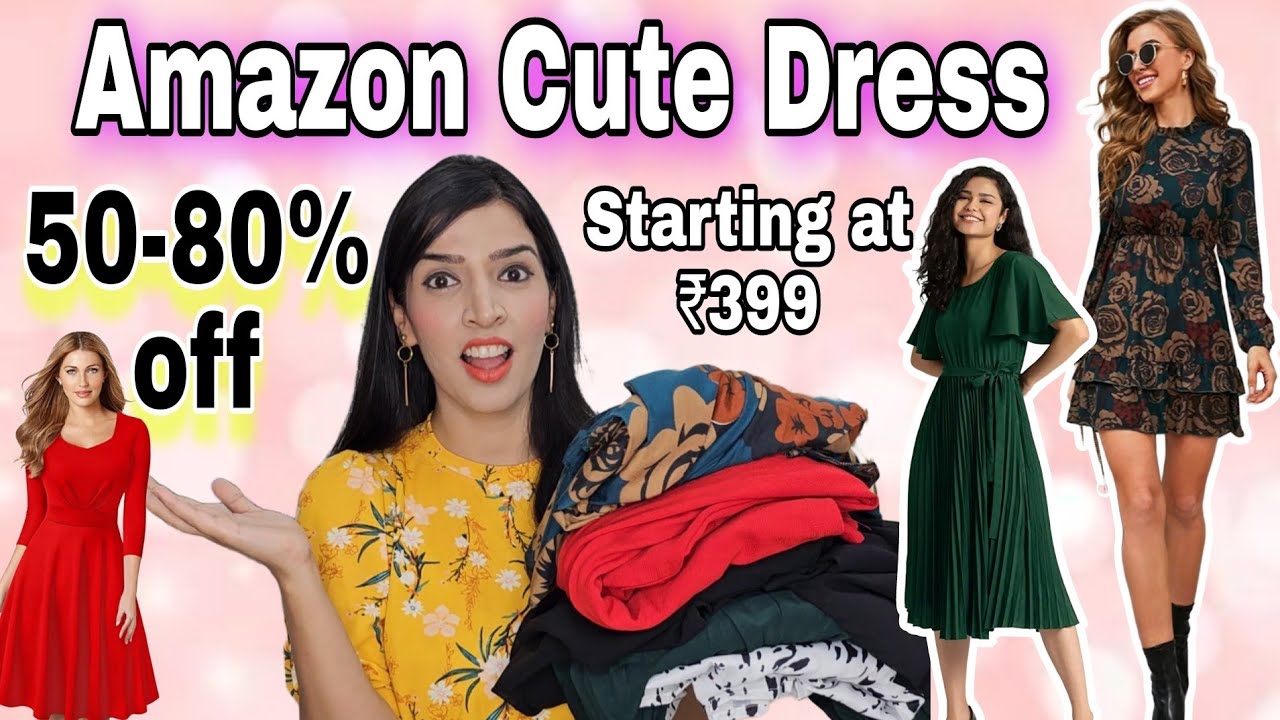 AMAZON Summer Dresses Haul !! Amazon Short Dresses Under Rs 500 ...