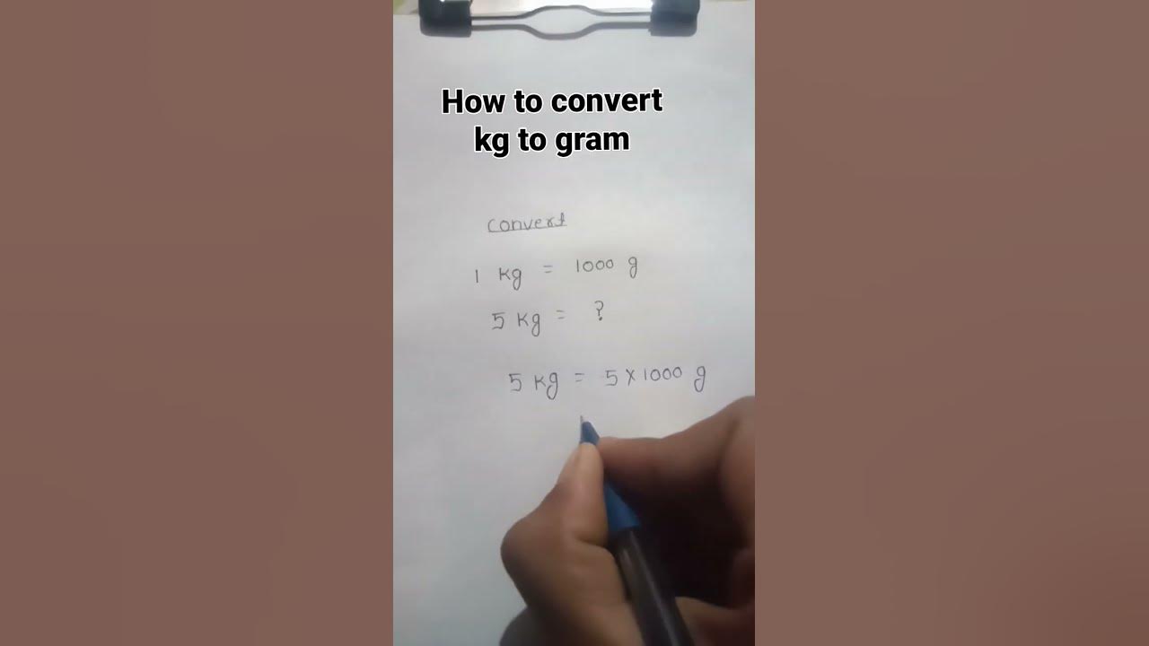 # Convert # Convert kg to gram # 🤟🤟 - YouTube