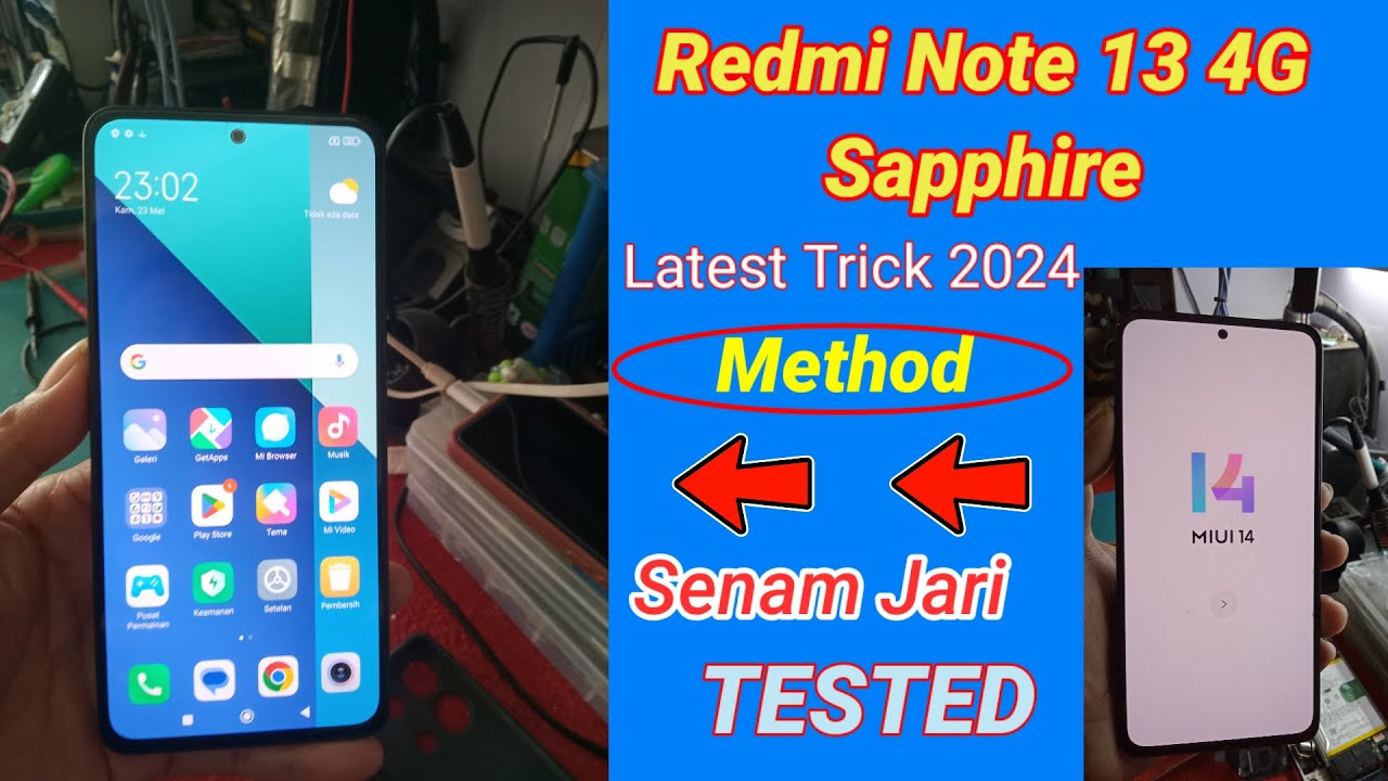 🟢 REDMI NOTE 13 Model 23124RA7EO | MIUI 14 | Senam Jari | Latest Tricks ...