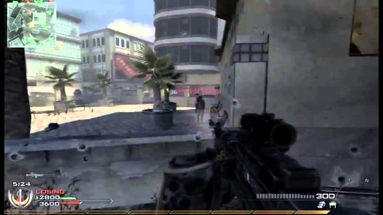 CoD Modern Warfare 2: Team Deathmatch 4 - MG4 - YouTube