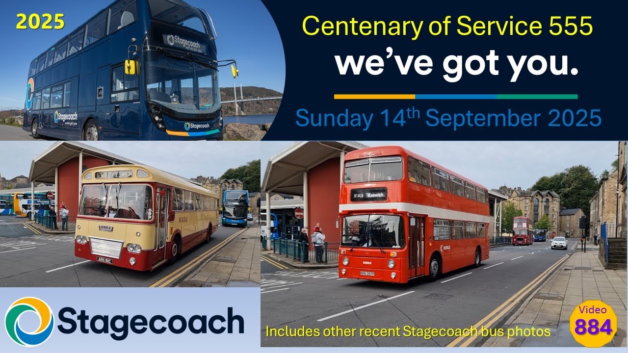 884 - Stagecoach North West: Centenary of service 555 on Sunday 14th ...