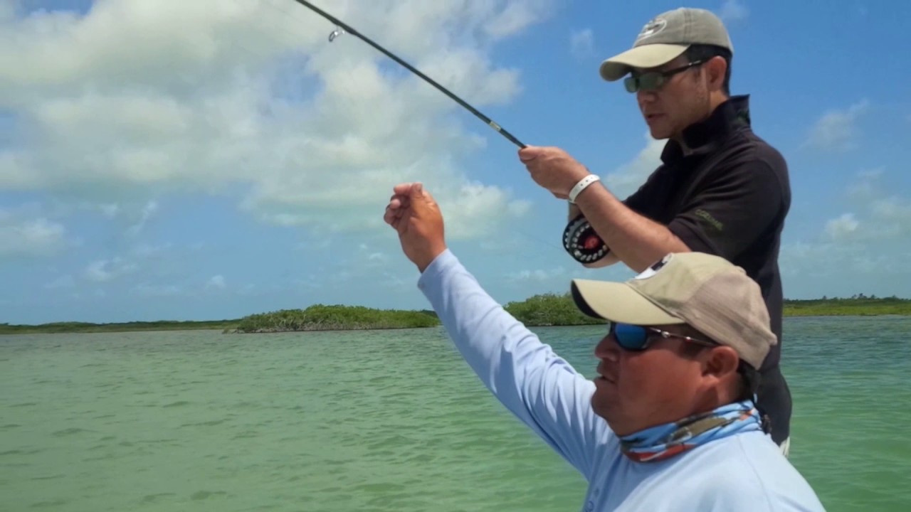 メキシコ・ボーンフィッシュ釣り／Bonefish fishing in Mexico／Pesca de macabi en México ...
