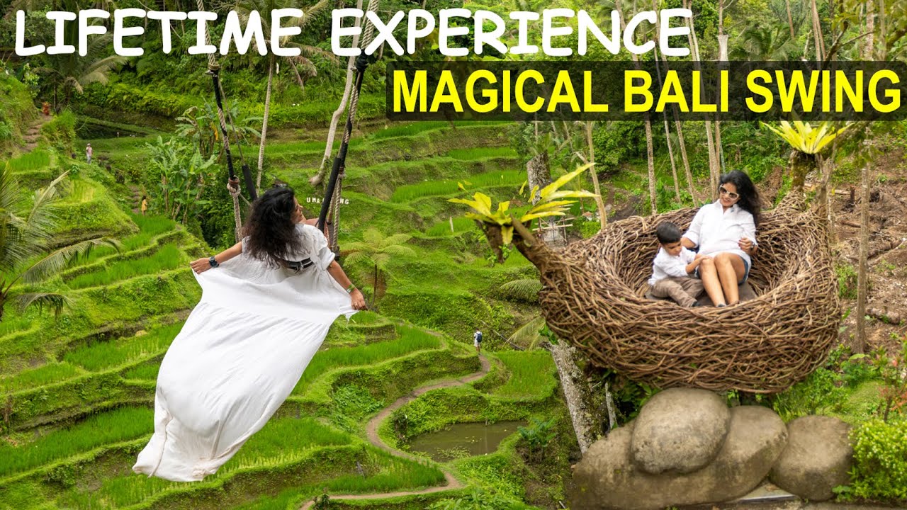 Ep5 Bali swing Tegalalang rice terraces | Bali Swing | Bali vlog | Bali ...