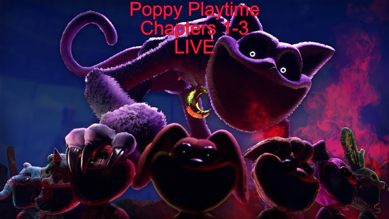 Poppy Playtime Chapter 1-3 Full Playthrough - YouTube