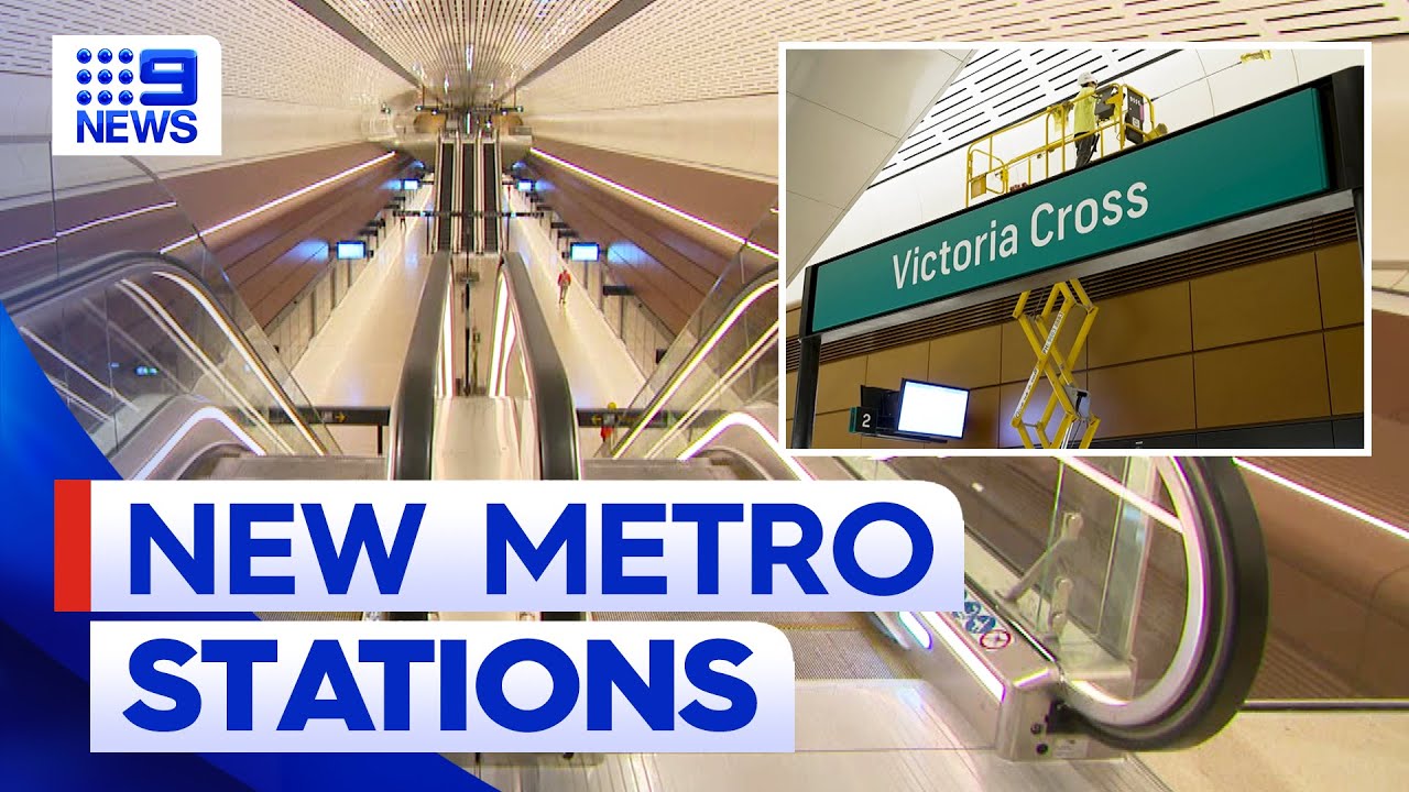 Sydney’s new Metro lines close to completion | 9 News Australia - YouTube