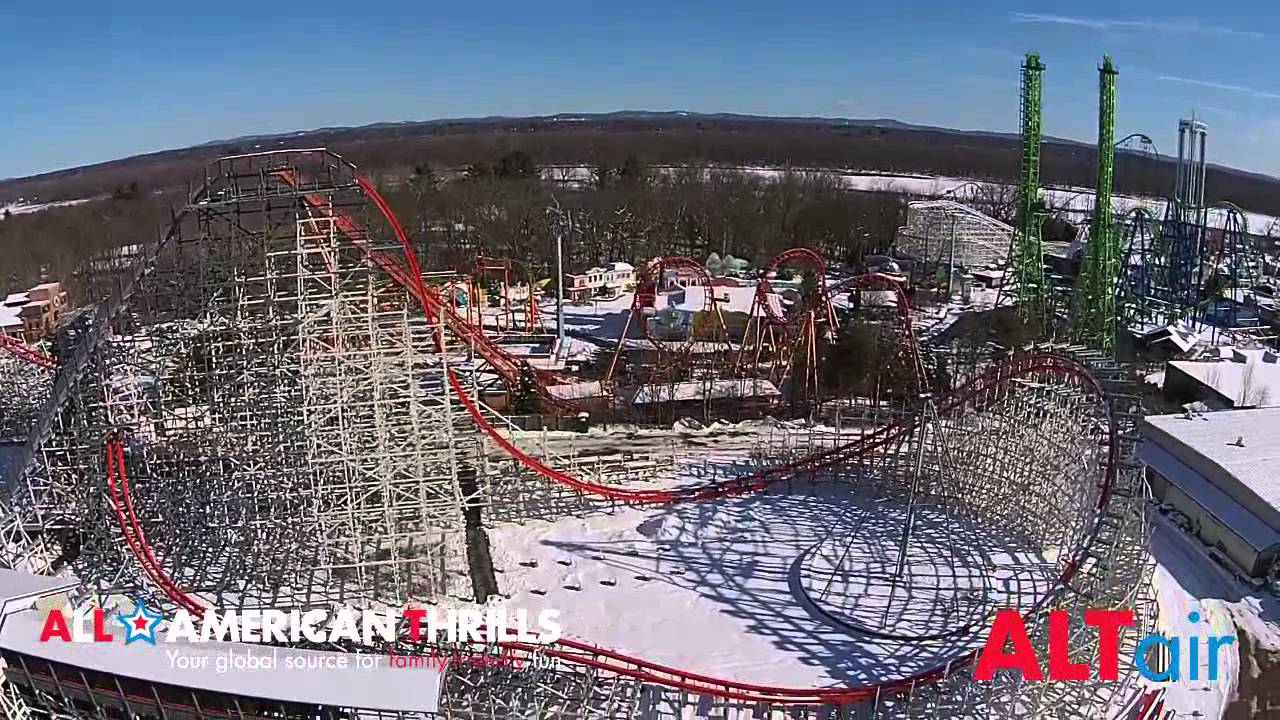 Wicked Cyclone at Six Flags New England Construction Report # 9 - YouTube